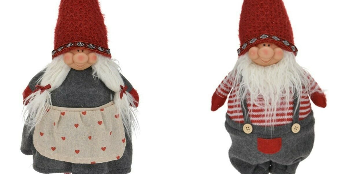 Traditional Christmas Gonk - LED Lightup Face Xmas Doll Ornament Decor ...